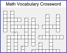 Math Crossword Puzzles With Answer Key